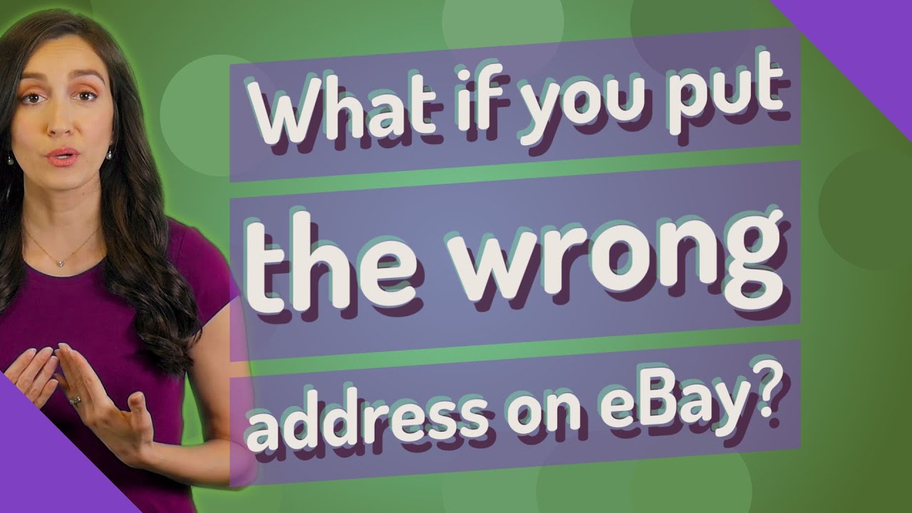 What if you put the wrong address on eBay? - YouTube
