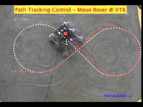 Path-tracking control of a moon rover - YouTube