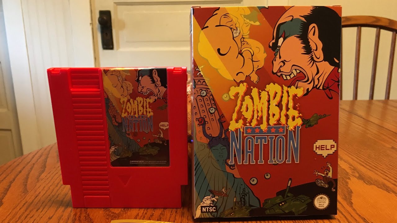 Strictly Limited Games Zombie Nation NES (NTSC): Cartridge Unboxing and ...