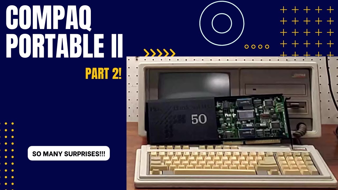 Compaq Portable II Restoration Part 2..A rollercoaster of a project ...