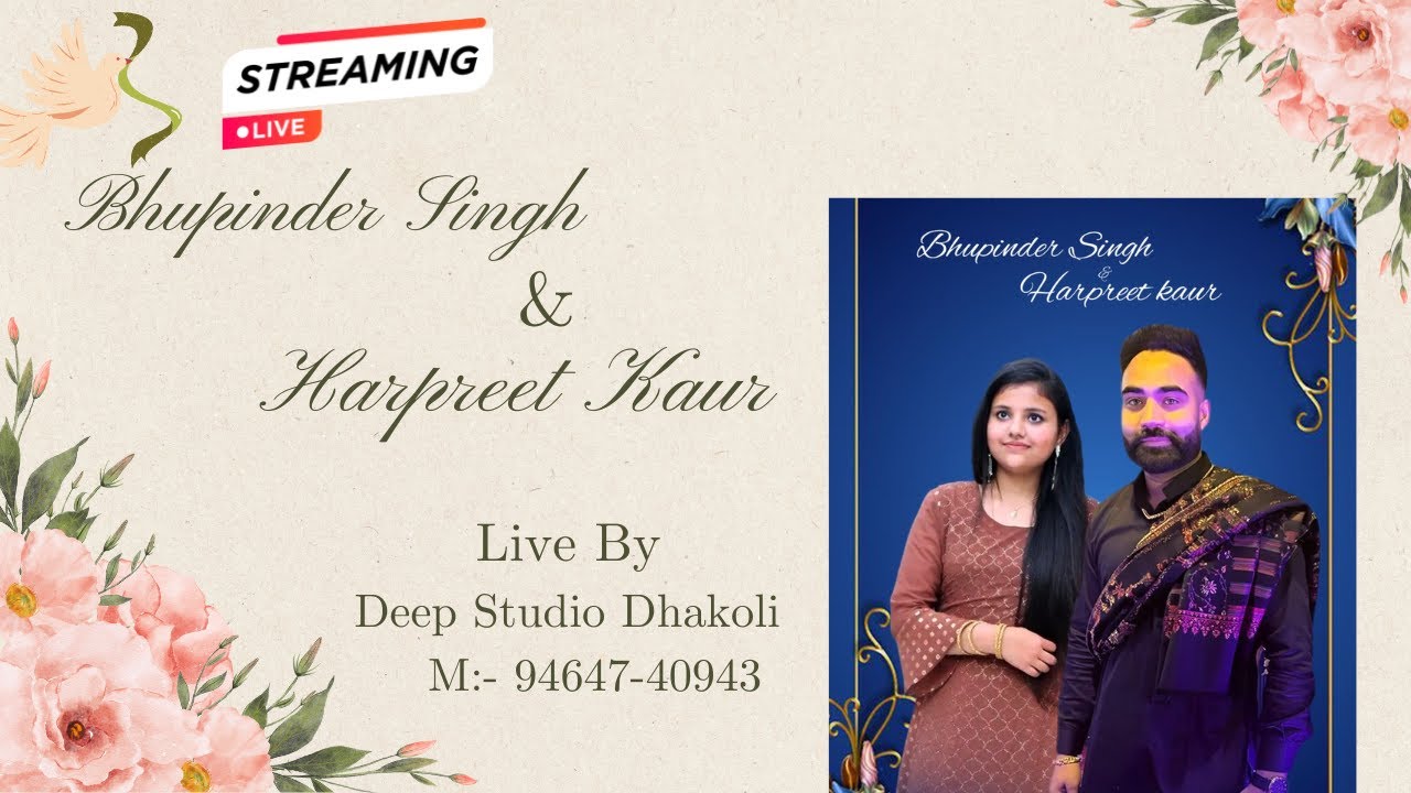 Roka Ceremony // Bhupinder Singh With Harpreet Kaur // Live By:- Deep Studio Dhakoli M:- 94647 ...