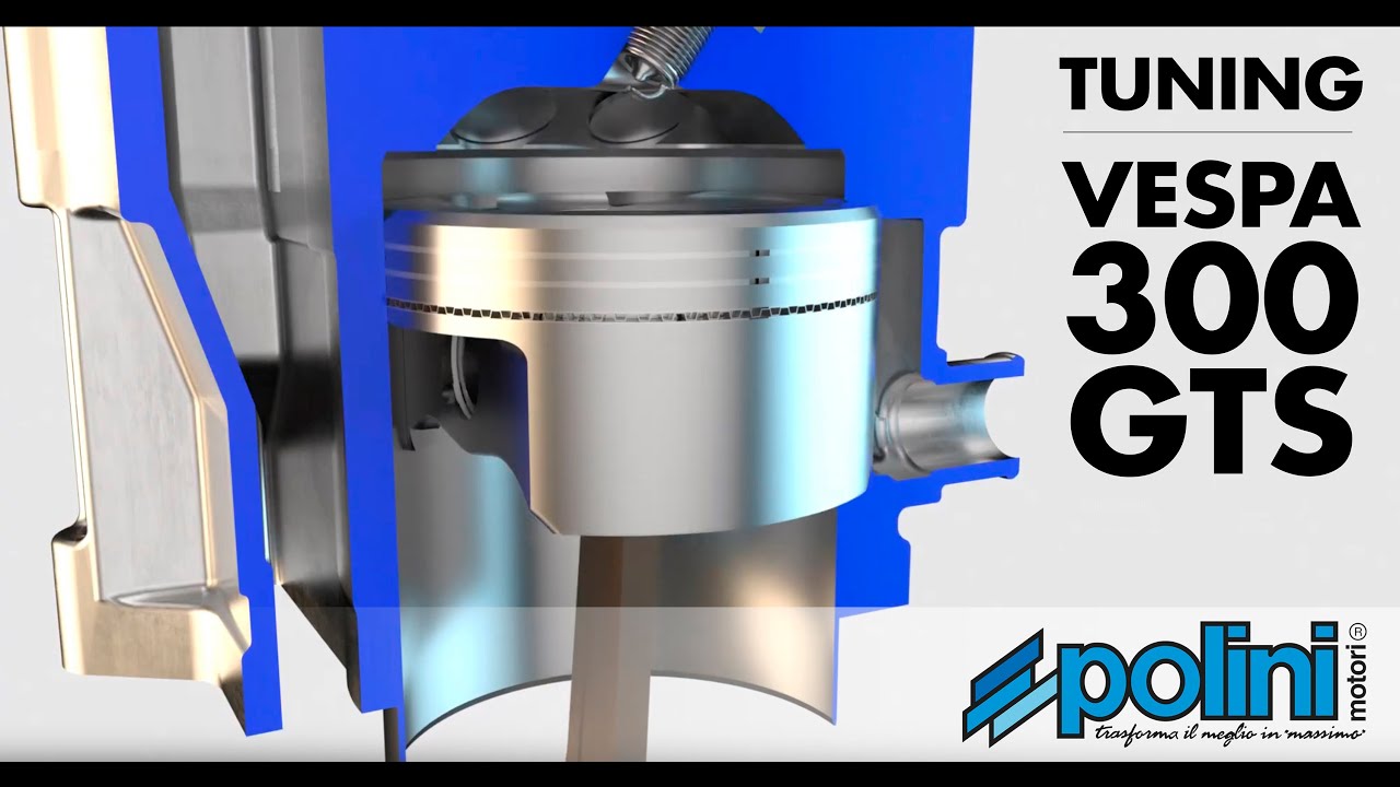 KIT POLINI VESPA 300 GTS (sub ENG) - YouTube