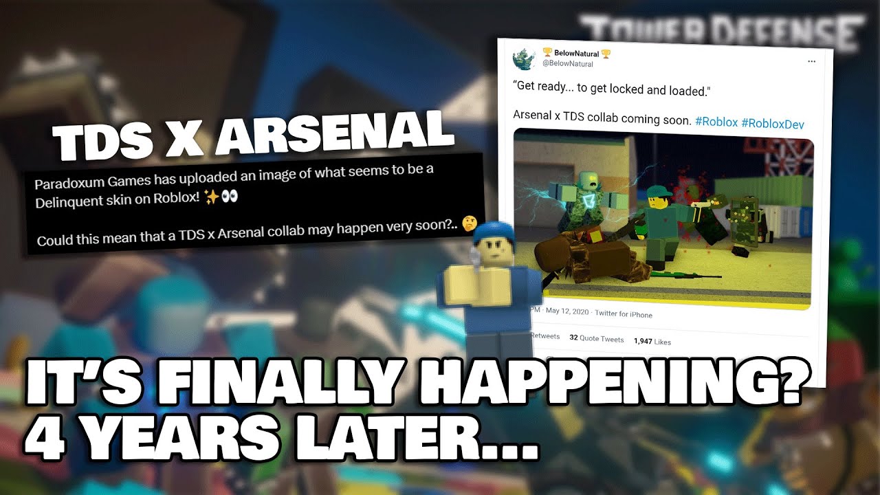 4 Years Of Waiting… TDS x ARSENAL Collab Is Finally Happening? | Roblox ...