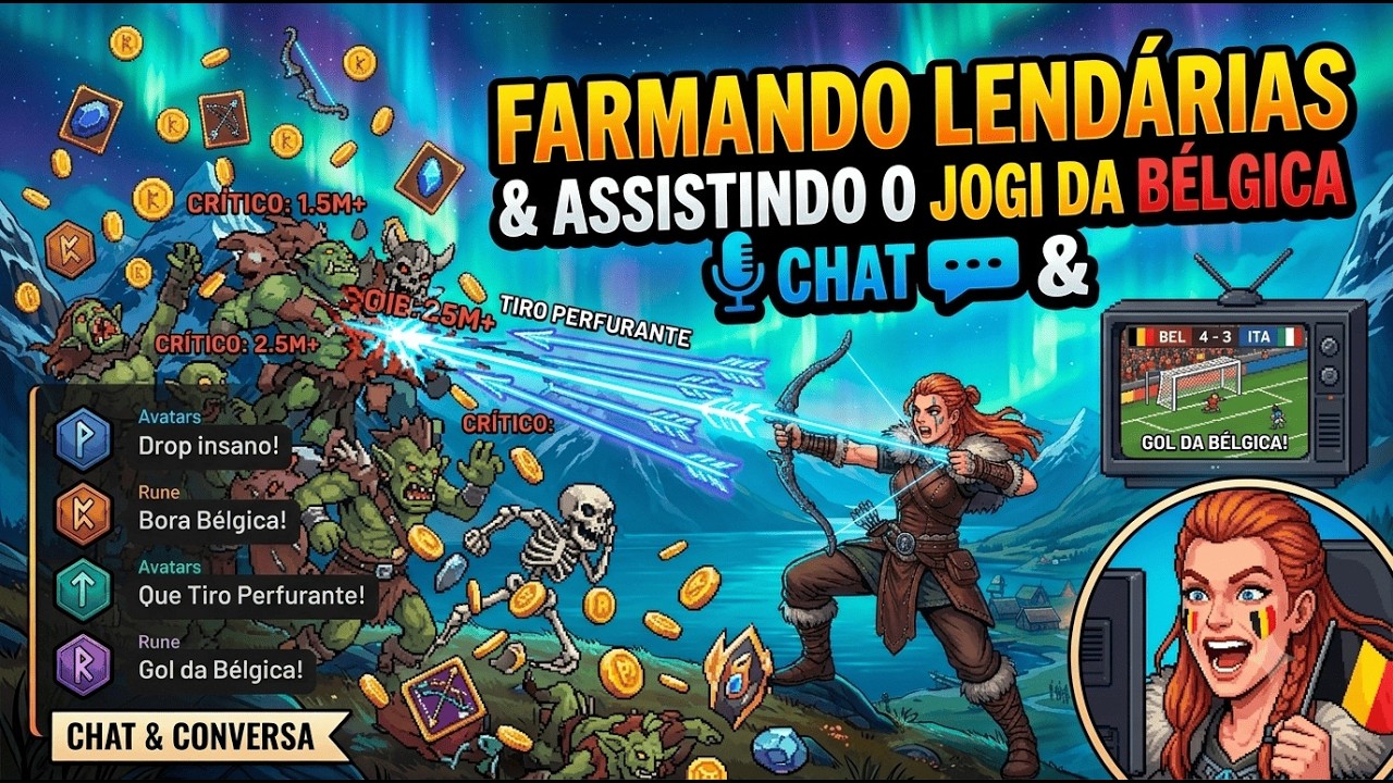 🎮 Testando o Arco Ilimitado + Acompanhando a Bélgica ao vivo! | TBH ...