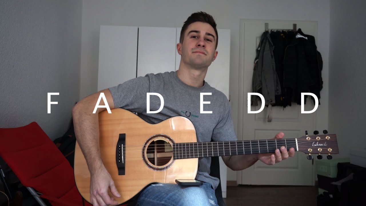 Tuning my guitar FADEDD and playing Faded - YouTube