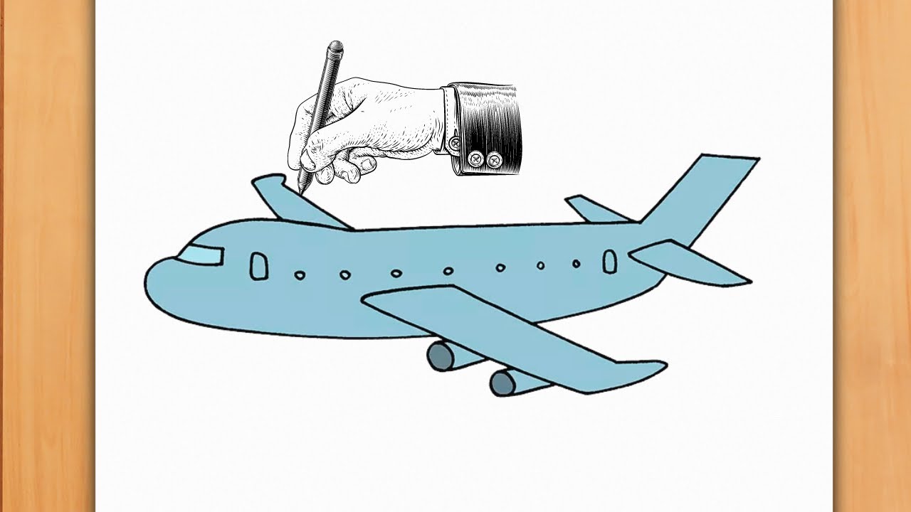 Come disegnare un aereo - 6 passi facili | Disegno Art - YouTube