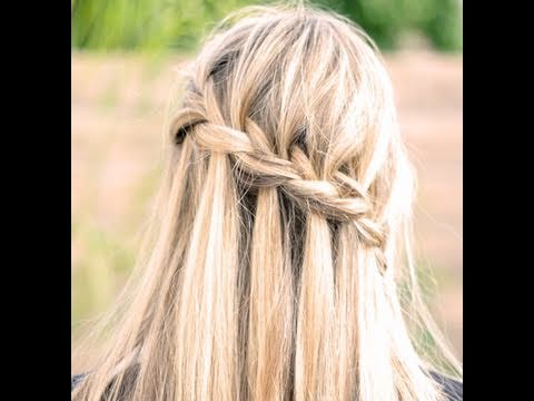 How to do a Waterfall braid + How to Finish it