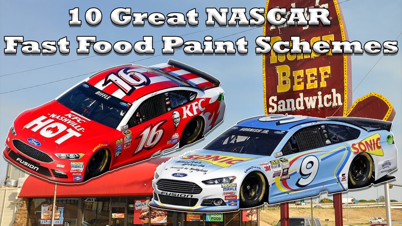 10 Great Fast Food Paint Schemes in NASCAR - YouTube
