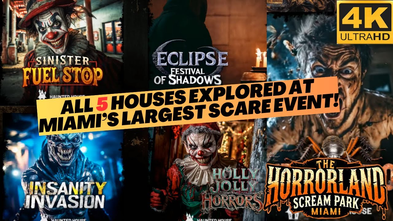 Explore EVERY Haunted House At the Horrorland Scream Park Miami In This ...
