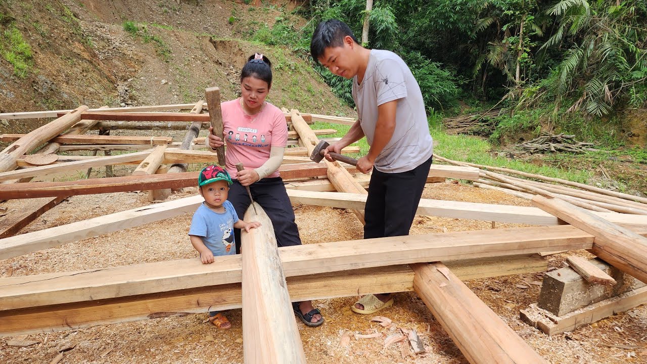 How to make a 2-storey wooden house - wooden house 2023 Hà Tòn Chài ...