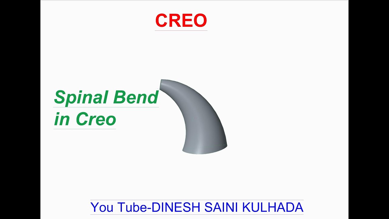 Spinal Bend in Creo - YouTube