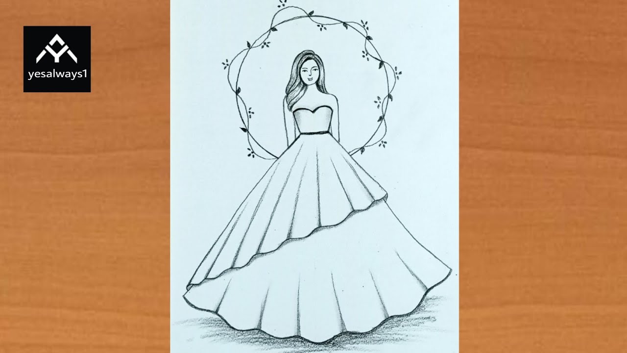 How to draw a beautiful girl drawing step by step || pencil sketch ...