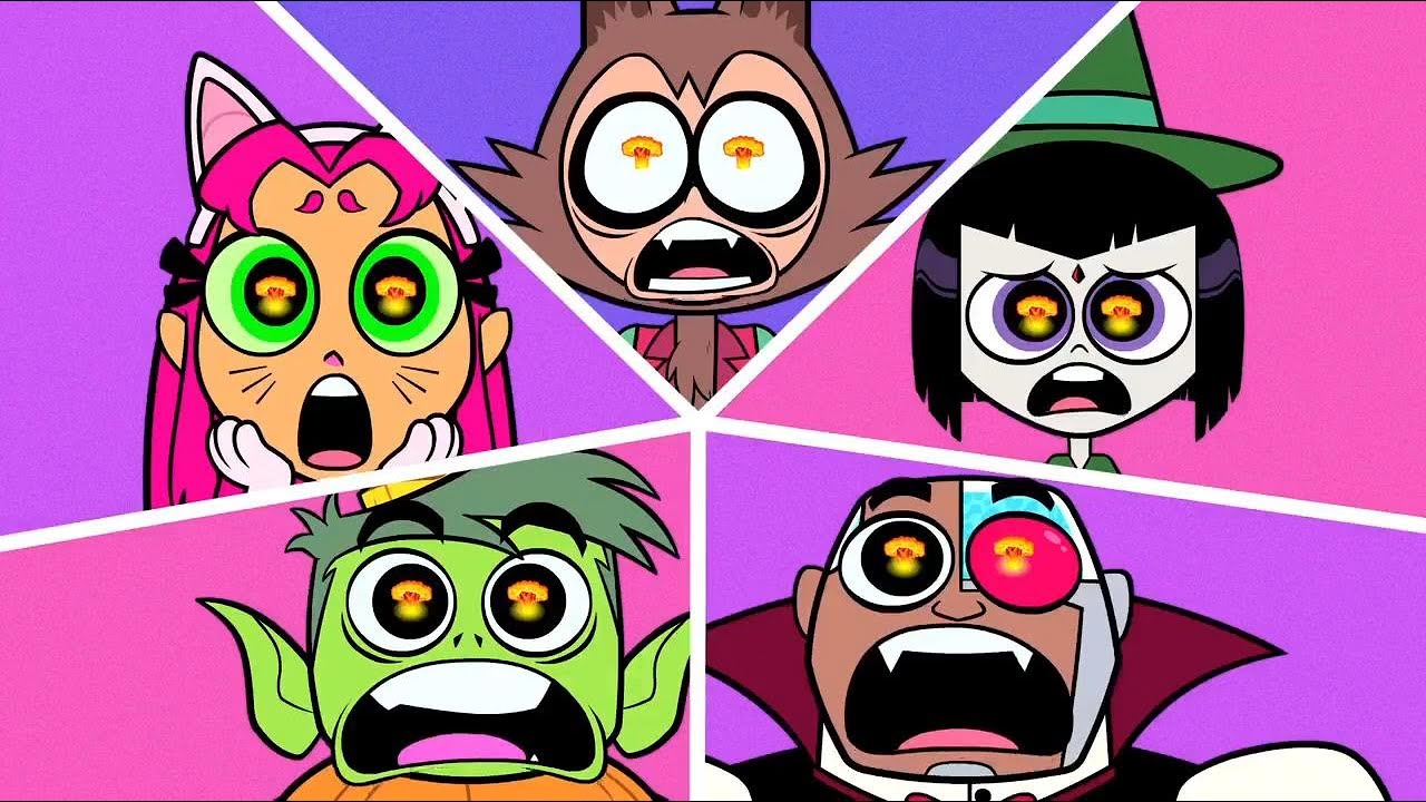 Teen Titans Go! - Scary Figure Dance - YouTube