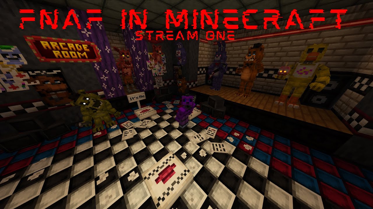 BUILDING FNAF 1 IN MINECRAFT! PART 1 - YouTube