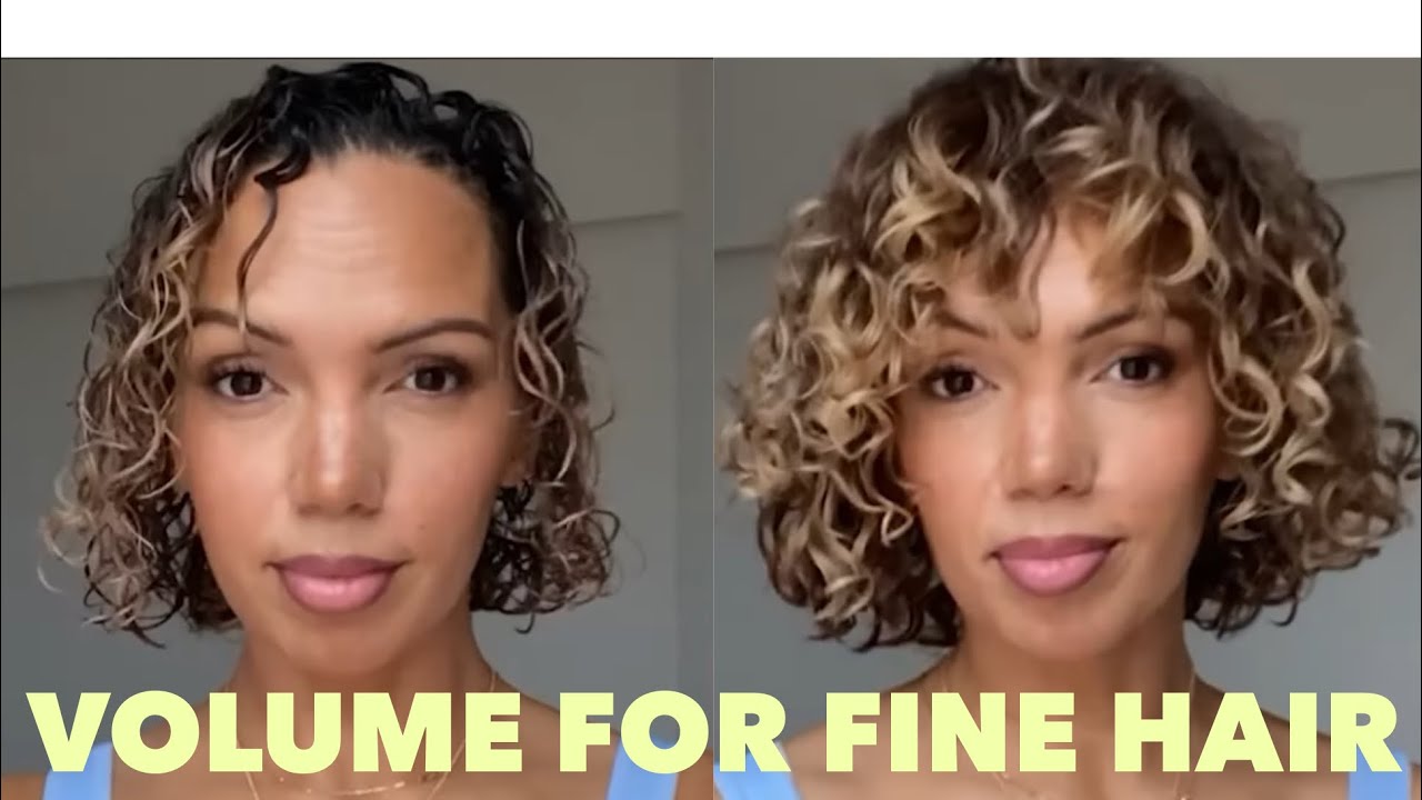 How To Get Fuller Looking Curls with Fine Hair ( scrunch the crunch ...