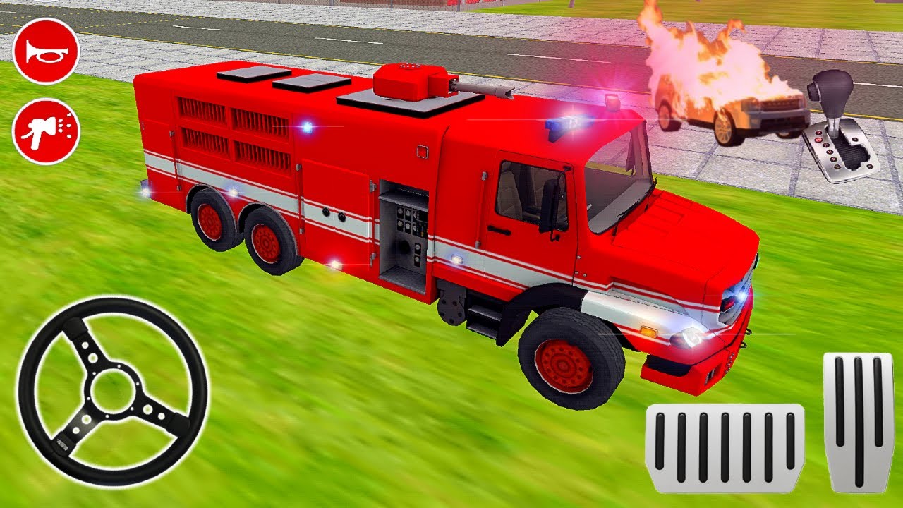 Real Fire Truck Driving Simulator: Fire Fighting-Best Android Gameplay ...