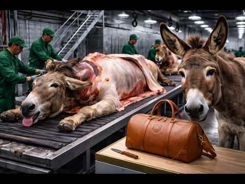 Inside the Factory: How Donkey Leather Turns Into Luxury Products (Full Process)