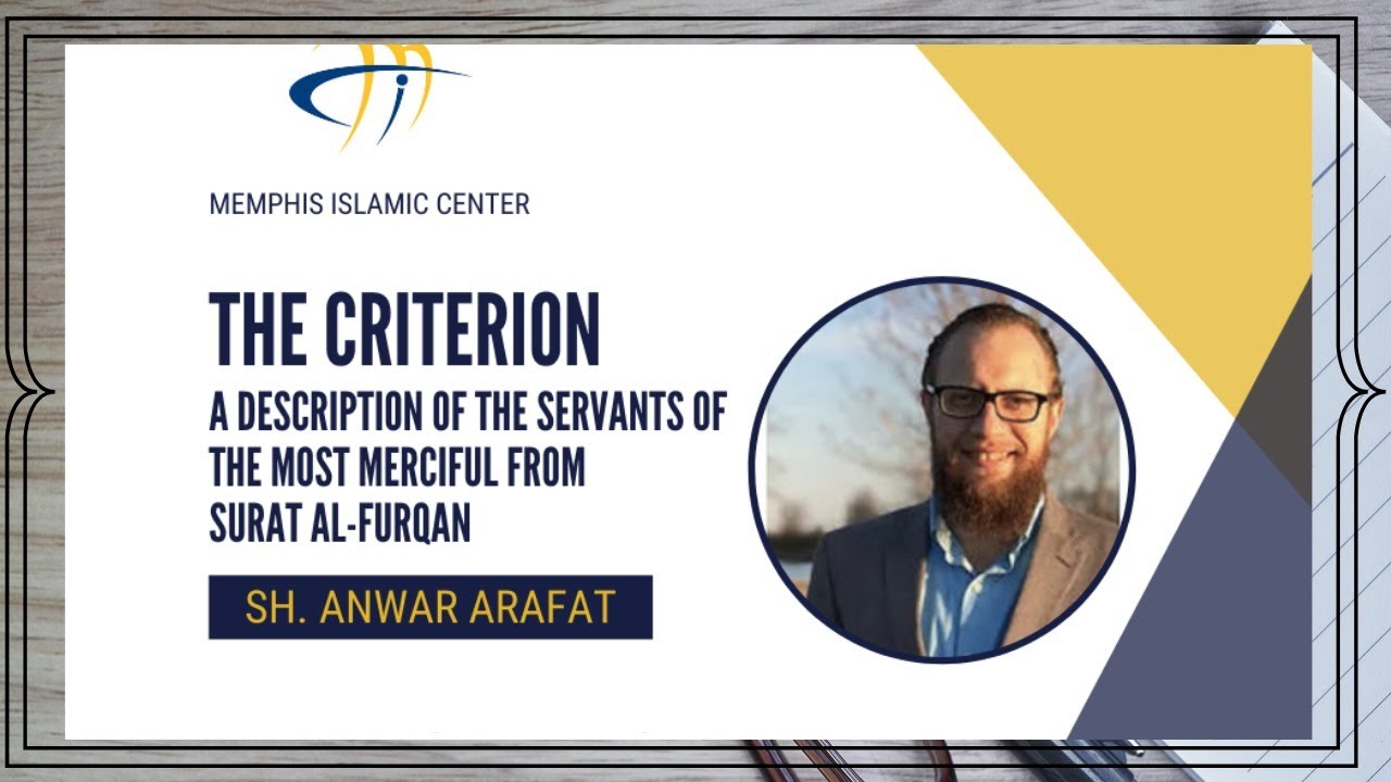 The Criterion with Imam Anwar Arafat | #8 - YouTube