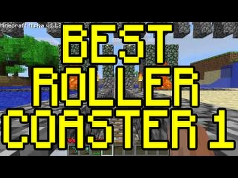 Minecraft - The Mine Cart Roller Coaster Part 1! - YouTube