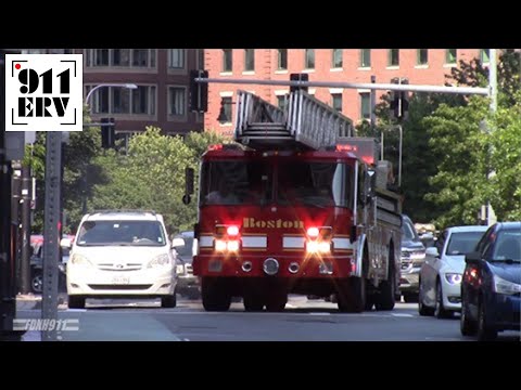 Boston Fire Ladder 23 Spare Responding - YouTube