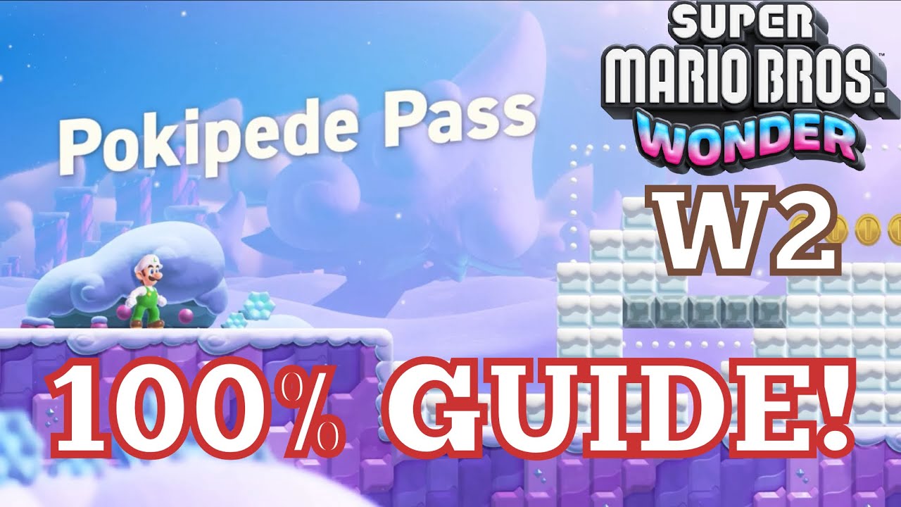 All Flower Coins & Wonder Flower 100% GUIDE in Pokipede Pass! | Super ...