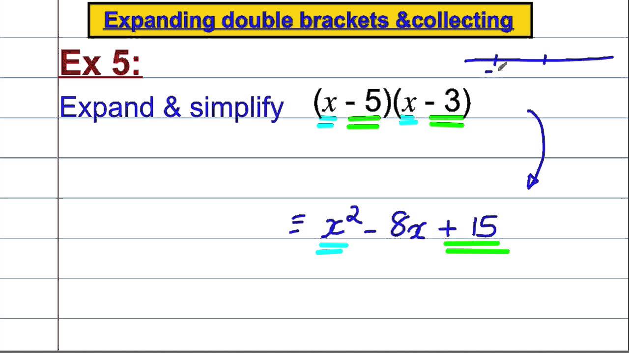 Expanding double brackets (fluency 1) - YouTube