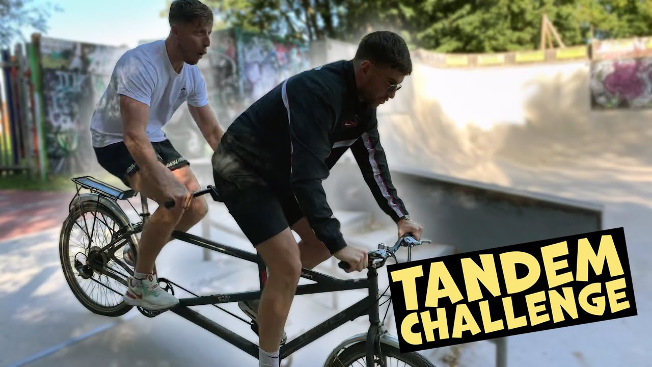 CRAZY TANDEM BIKE CHALLENGES IN OXFORD | FJTV #16 - YouTube