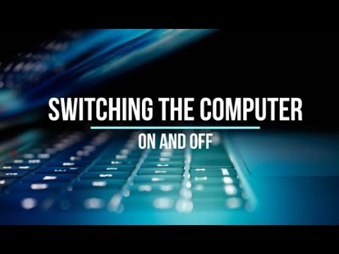 Switching the Computer ON and OFF - GRADE 1 COMPUTER - YouTube