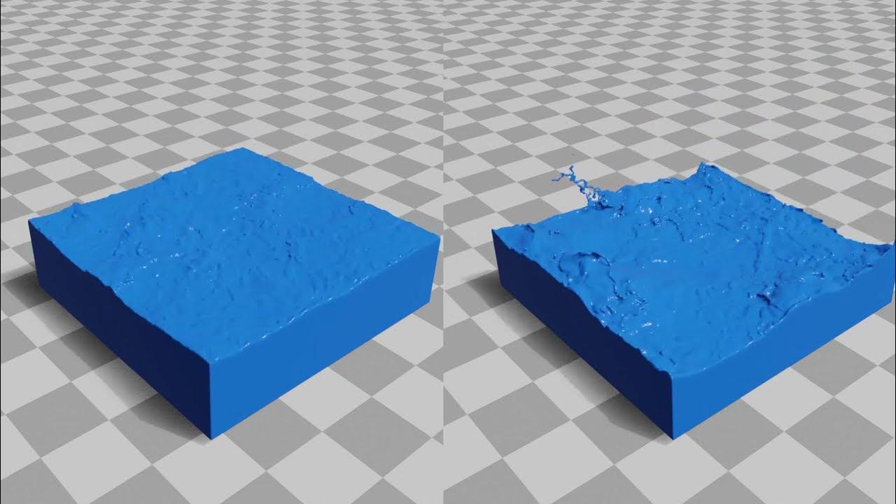 APIC vs FLIP Fluid Simulation - YouTube