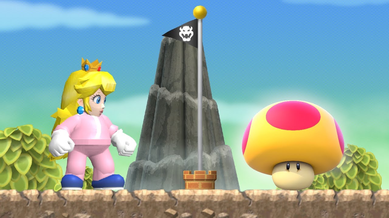 Giant New Super Mario Bros. Wii Peach - Walkthrough - #12 - YouTube