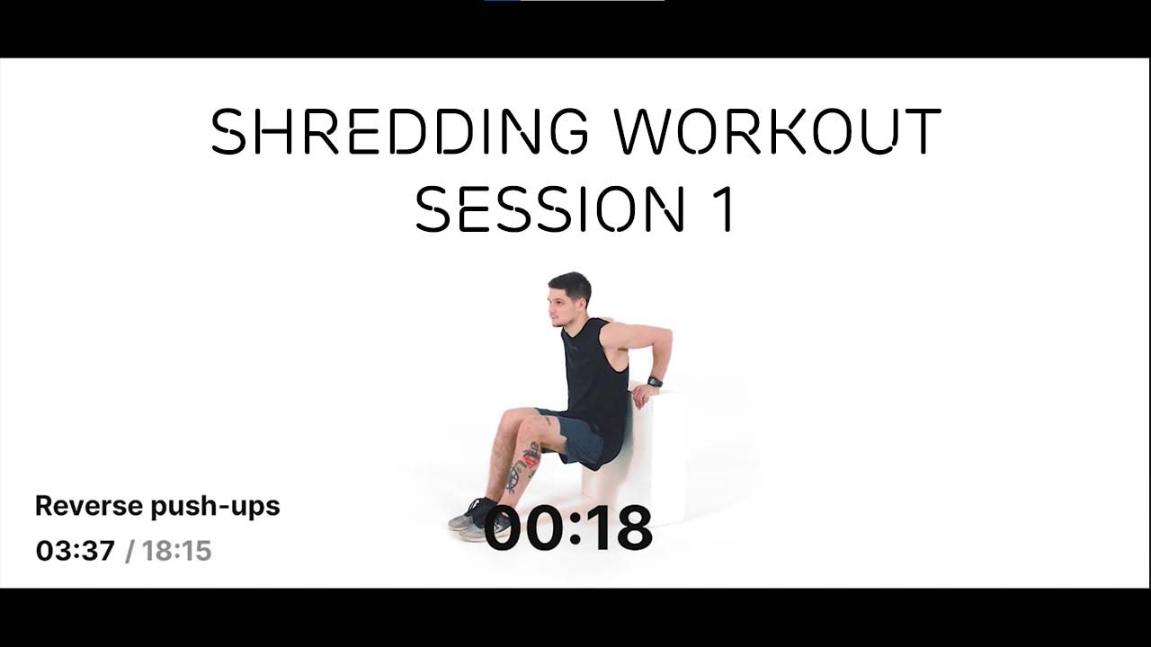 Shredding Workout Session 1 - YouTube