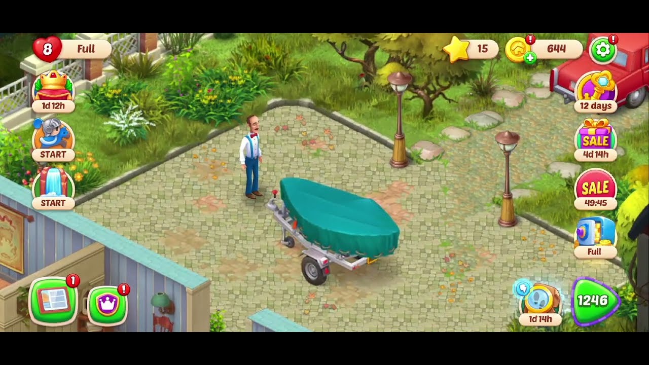 HomeScapes Robbie Room part 3!!Robbie's sail boat !! - YouTube