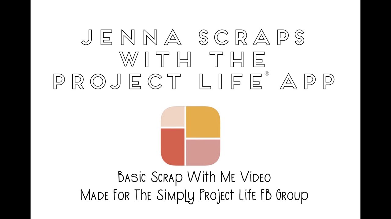Scrap with Me using the Project Life App! - YouTube
