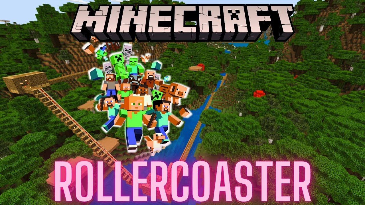 Minecraft Rollercoaster 🎢 - YouTube