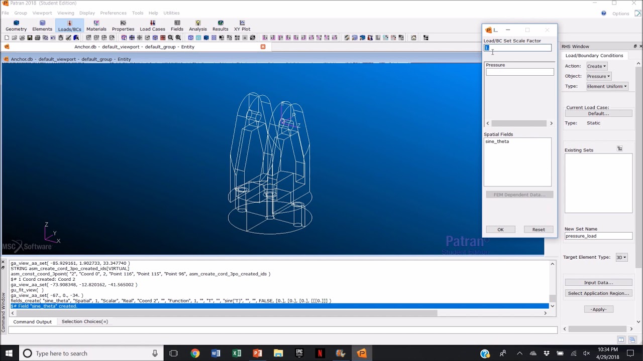 Workshop 12 for Patran | Loads and Boundary Conditions | Team 1 - YouTube