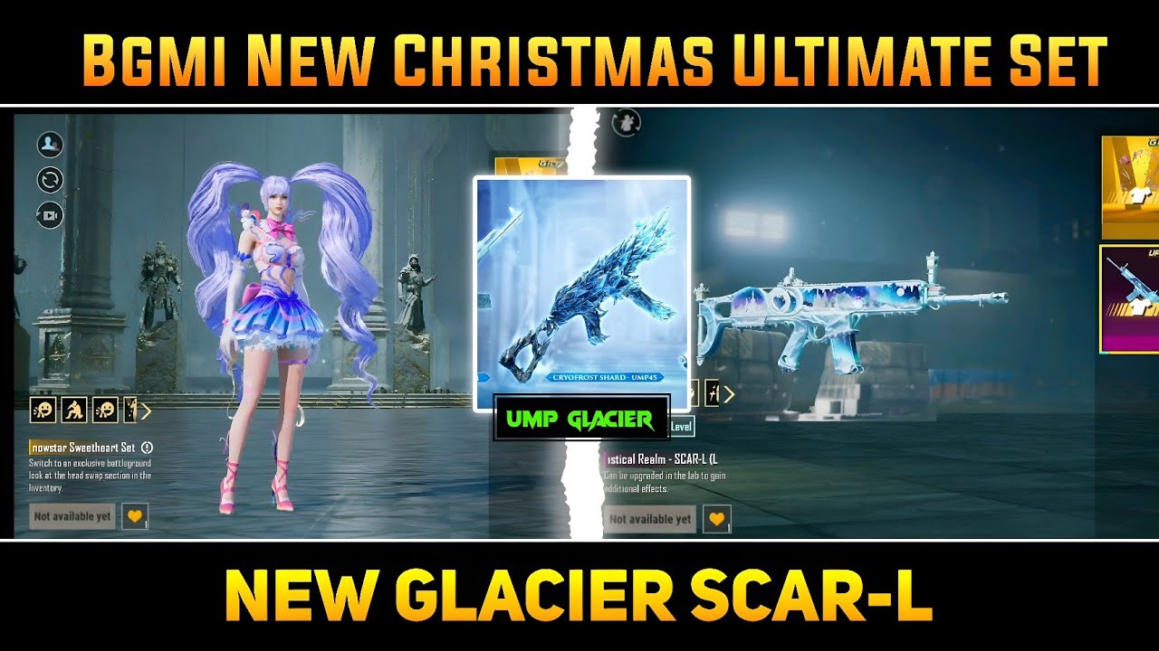 Glacier Ump 45 Return In BGMI | New Snow Heart Sweetheart Set ☃️In BGMI ...