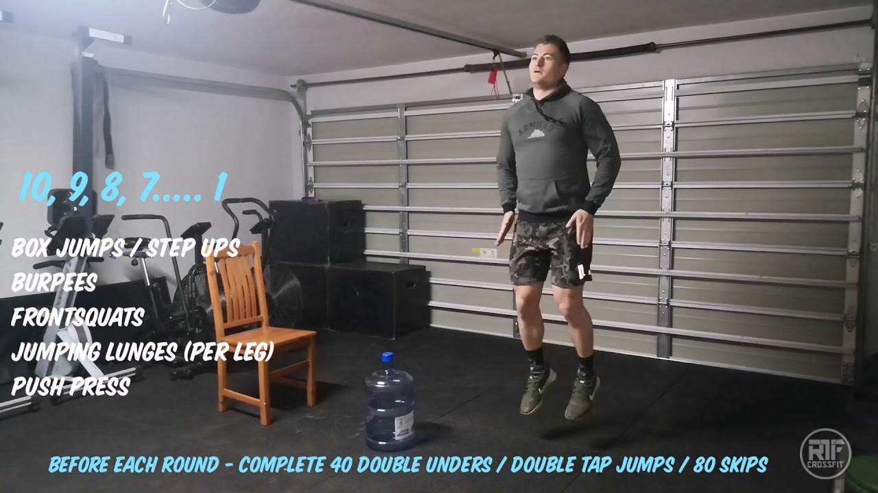 Monday Descending Ladder // Lock down CrossFit Workout - YouTube