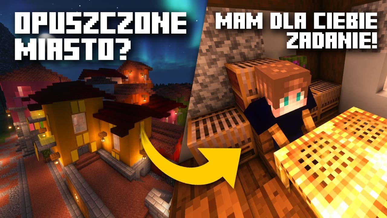 ZWIEDZIŁEM "OPUSZCZONE MIASTO" na TAJEMNICZEJ WYSPIE w MINECRAFT! - YouTube