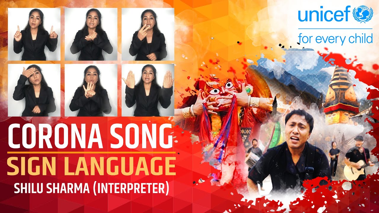 The Corona Song - Sign Language | Deepak Bajracharya and UNICEF - YouTube