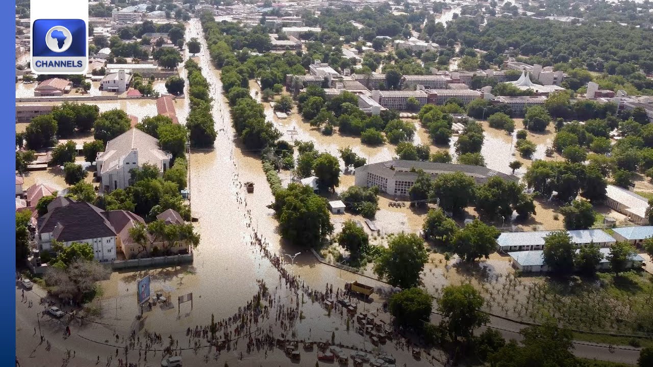 Borno Floods: Aerial Shots Showing Submerged Section Of Maiduguri - YouTube