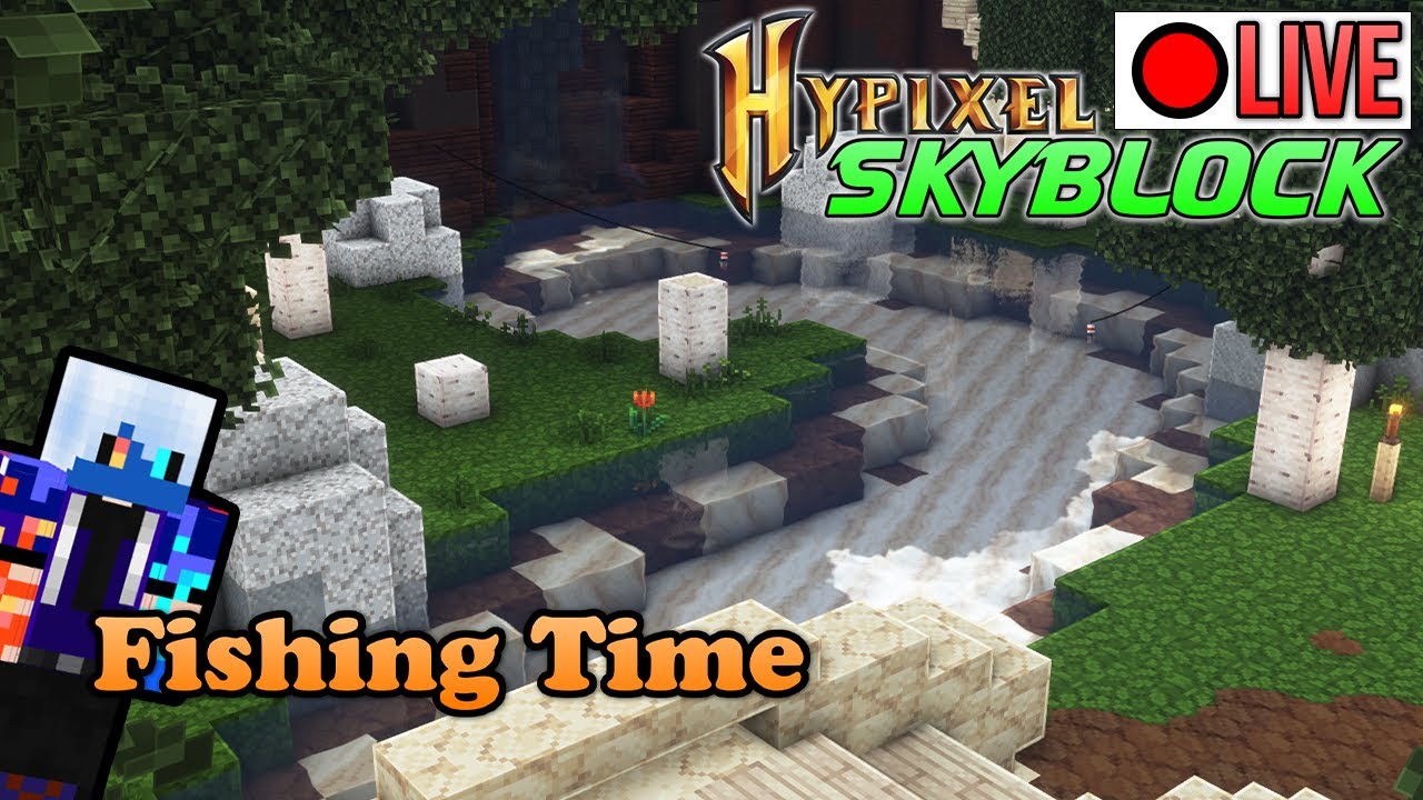 Fishing For The First Time On Minecraft Hypixel Skyblock - YouTube