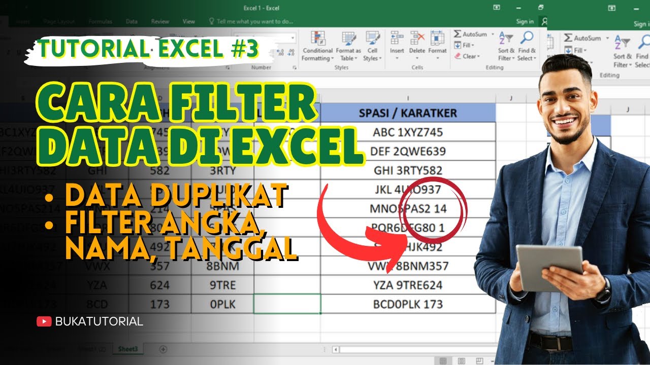 KOMPLIT! 12 Cara Filter Data di Excel: Double/Sama, Berdasarkan Angka ...