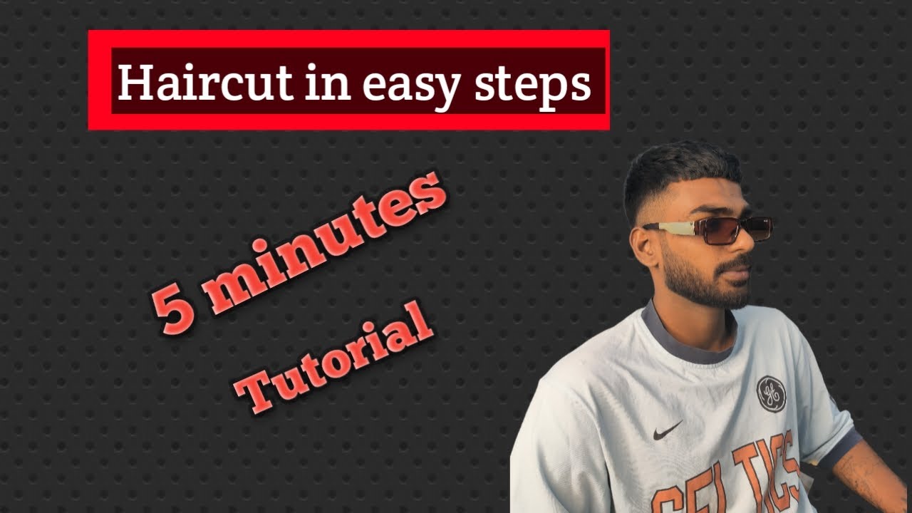 Modern stylish haircut in just 5 minutes - YouTube