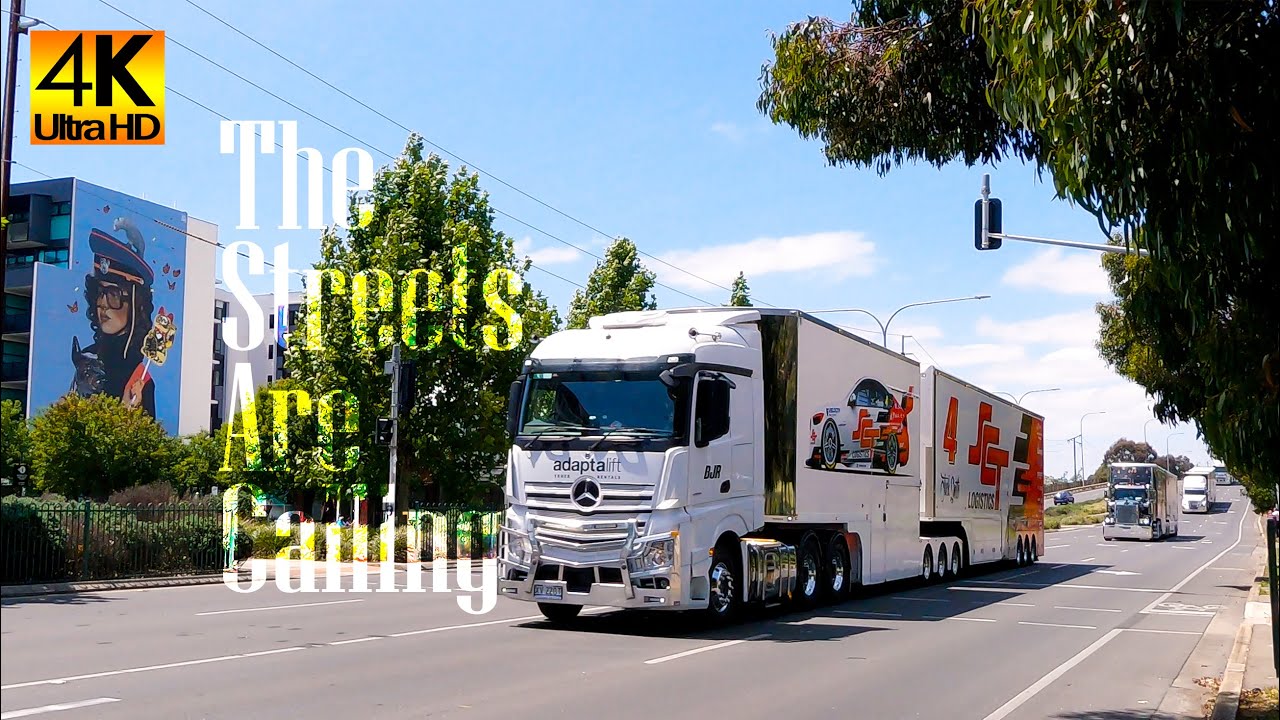 2022 V8 Supercar B-double Transporter Parade | VALO Adelaide500 # ...