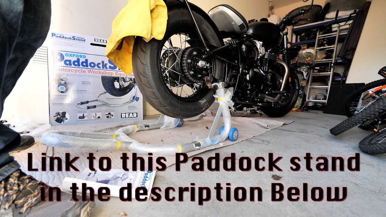 Paddock Stand For the Triumph Bobber/ Speedmaster First try/ Solo - YouTube