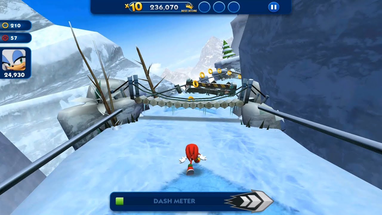 Sonic Dash - Snow Mountain Zone - YouTube