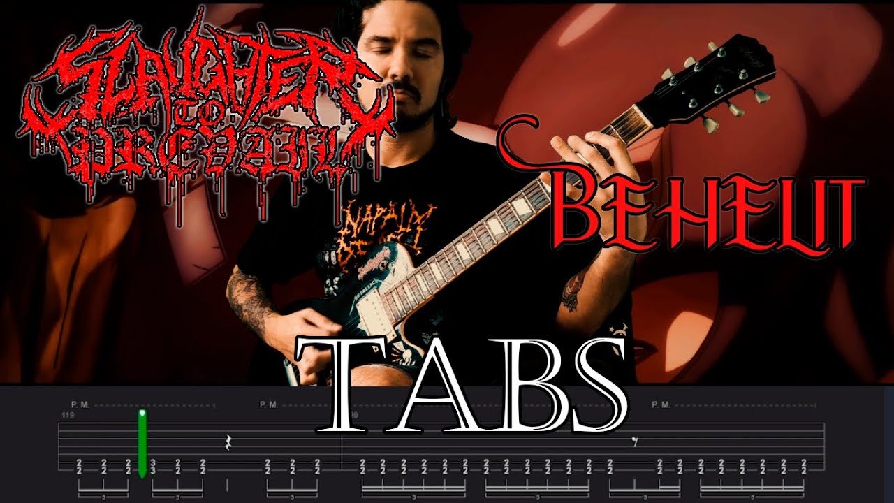 Slaughter To Prevail - Behelit | Guitar Cover | Screen Tabs [ 6 strings ...