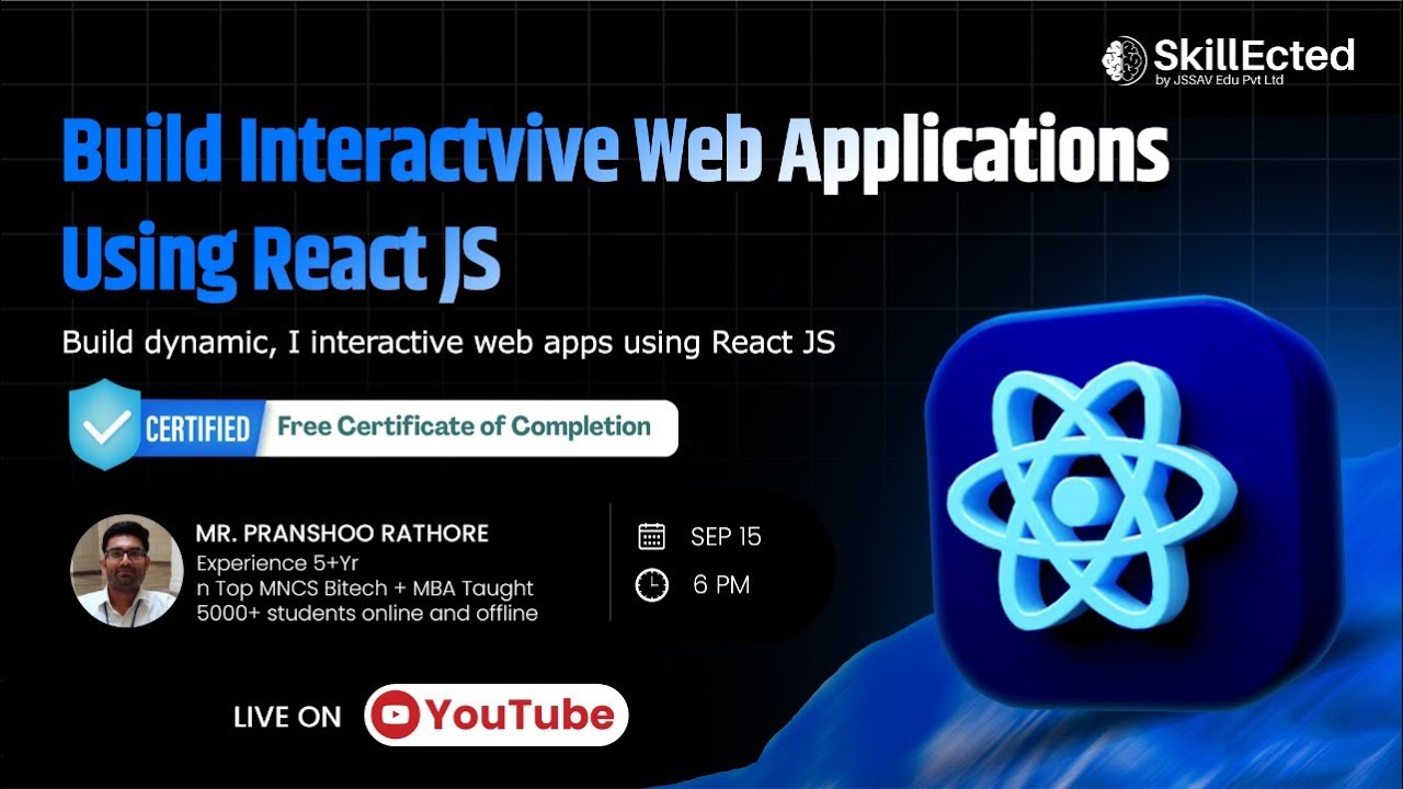 Build Interactive Web Applications Using React JS - YouTube