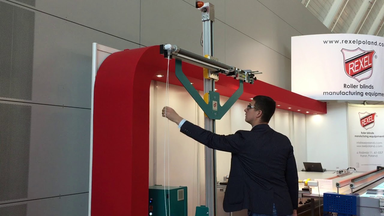 Roller blinds inspection hoist WK-1/HD (single post) - YouTube
