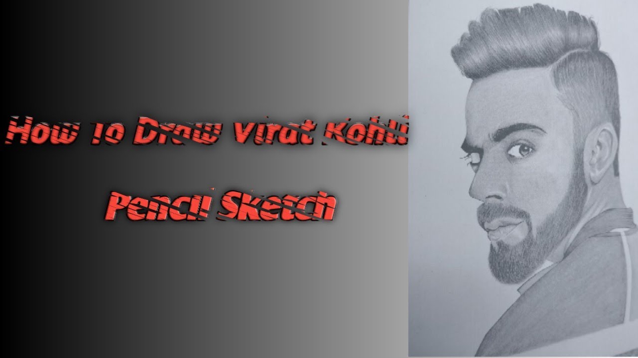 How To Draw Virat Kohli || 50th Century of Virat kohli || Pencil Sketch ...